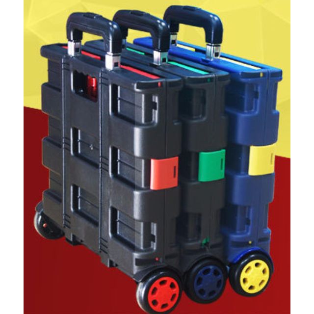 Multifunctional Foldable Trolley Bag with wheels / Portable Shopping ...