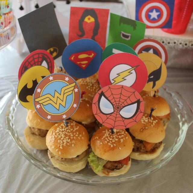 Superhero Marvel Food Label Birthday Tags Door Gifts, Hobbies & Toys ...
