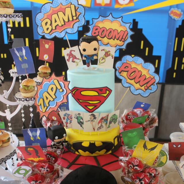 Superhero Marvel Food Label Birthday Tags Door Gifts, Hobbies & Toys ...