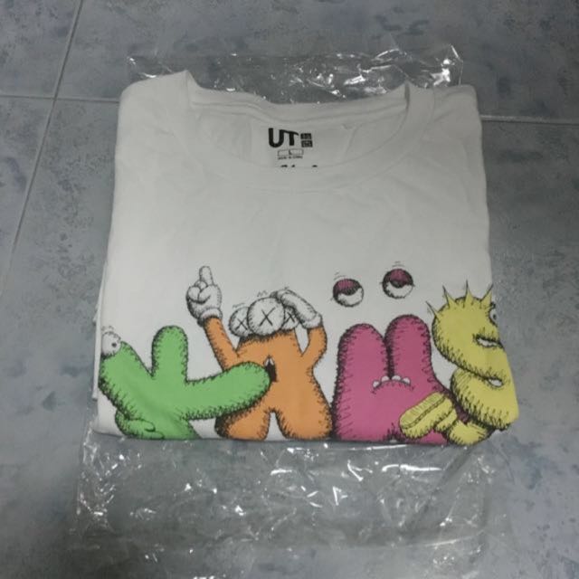 Uniqlo X Kaws (Colorful Word Kaws) Companion Graphic, Men's Fashion ...