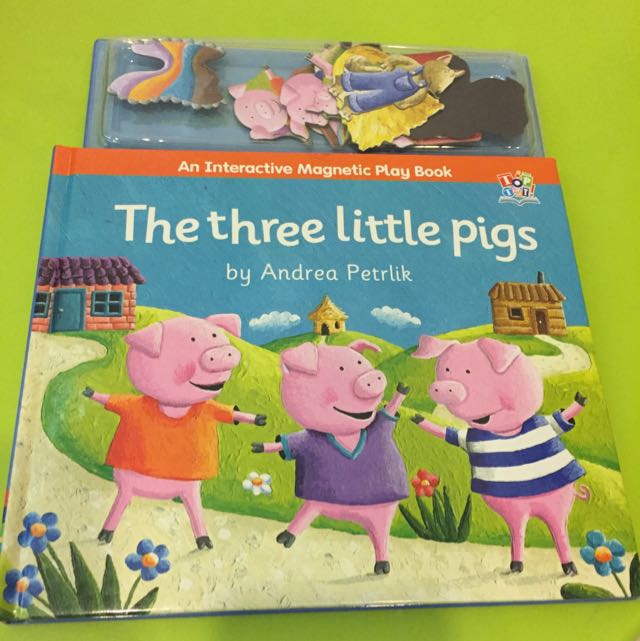 Interactive Magnetic Playbook- The Three Little Pigs, Hobbies & Toys ...