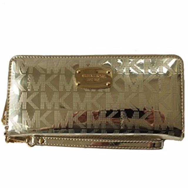Michael Kors Jet Set Travel Continental Zip Around Wallet Wristlet ...