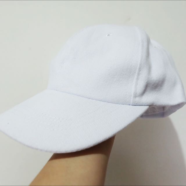 Plain White Baseball Cap, Women's Fashion, Watches & Accessories, Hats ...