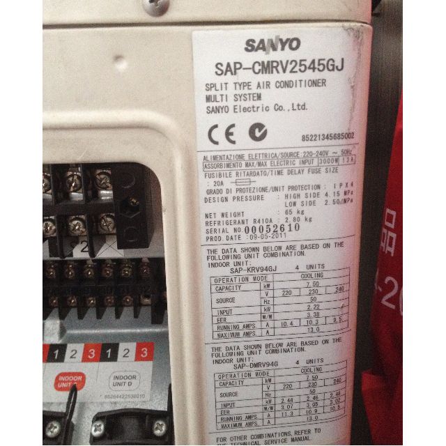 Sanyo Inverter Aircon - Compressor & 2 Fan coil, TV & Home Appliances ...