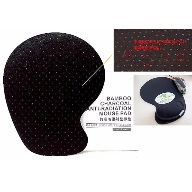 Bamboo Charcoal Anti-Radiation Wrist Comfort Mouse Pad - Free Magic ...