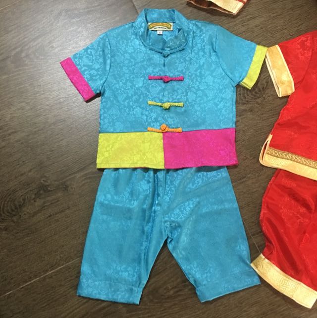 CNY Traditional Outfit For Boys Costume Changshan Changpao Dagua ...