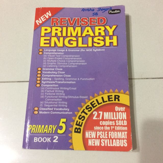 Preston New Revised Primary English Primary 5 Book 2, Hobbies & Toys ...