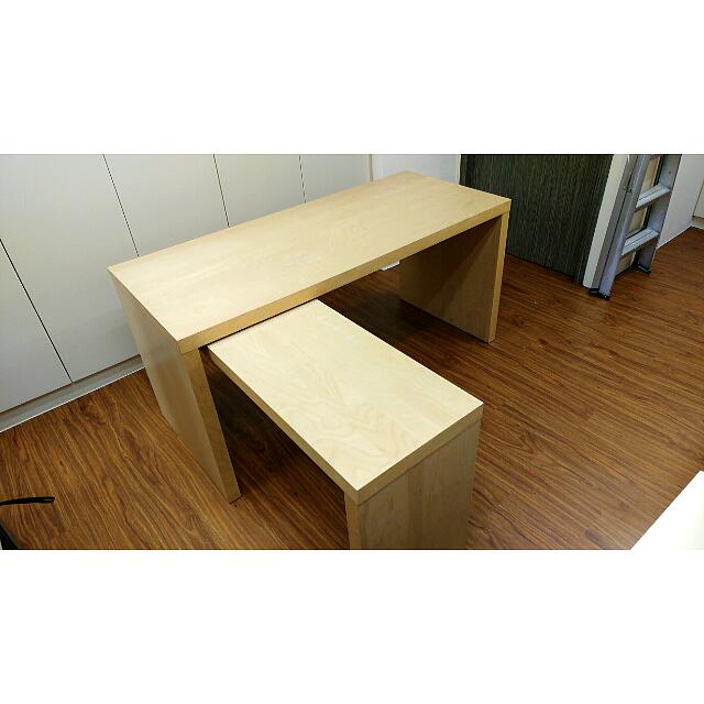 Retractable L-shaped Study Desk (RESERVED), Furniture & Home Living ...