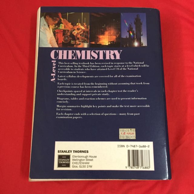 A Level Chemistry Ramsden Hobbies Toys Books Magazines Textbooks