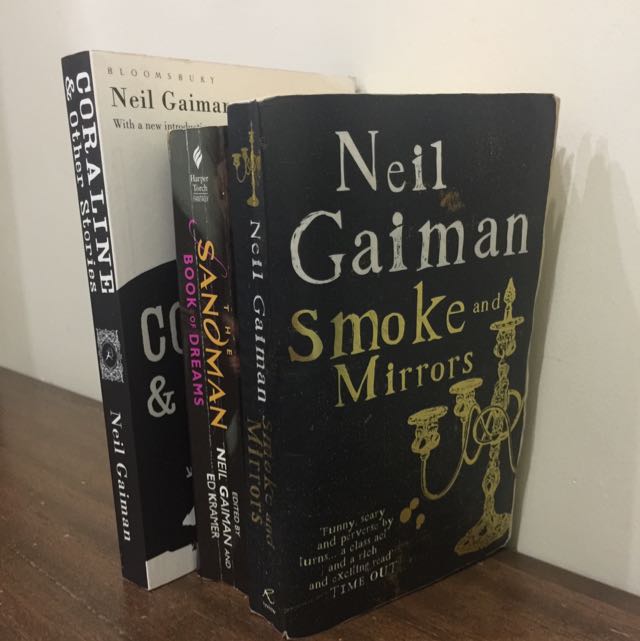 Neil Gaiman Collection: Smoke And Mirrors, Sandman, Coraline, Hobbies ...