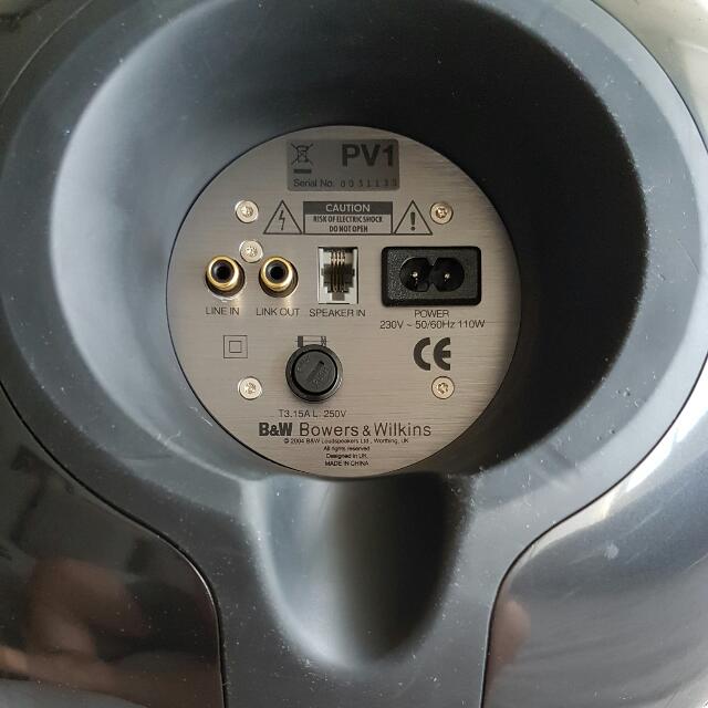 Bowers & Wilkins PV1 (reserved) , Audio, Soundbars, Speakers & Amplifiers on Carousell