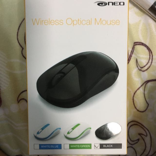 Neo Wireless Optical Mouse Black Color, Computers & Tech, Parts ...