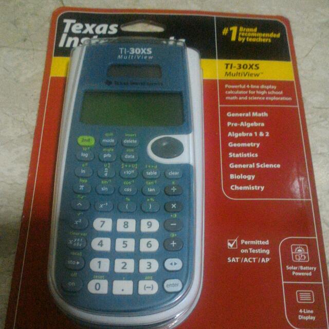 Texas Instruments TI-30XS RESERVED, Computers & Tech, Office & Business ...
