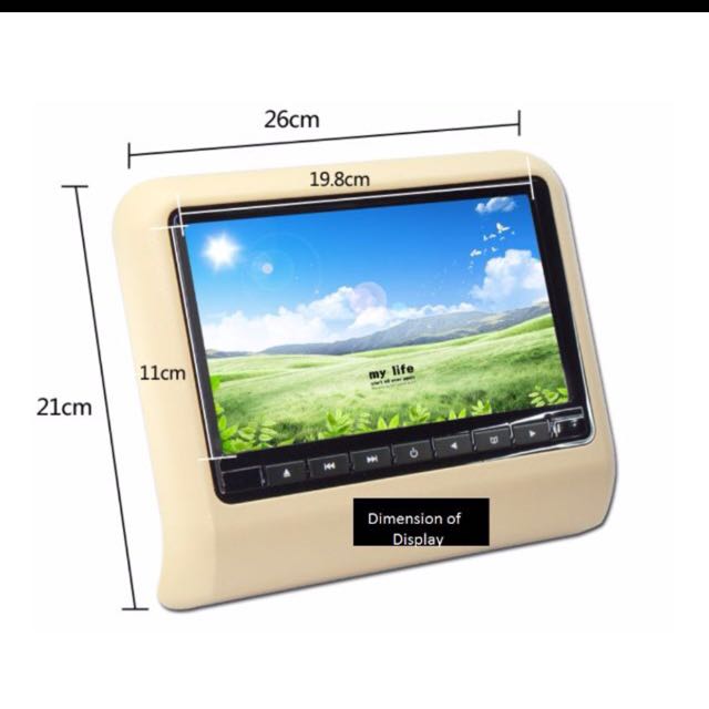 Headrest Monitor 1 Only, Car Accessories on Carousell