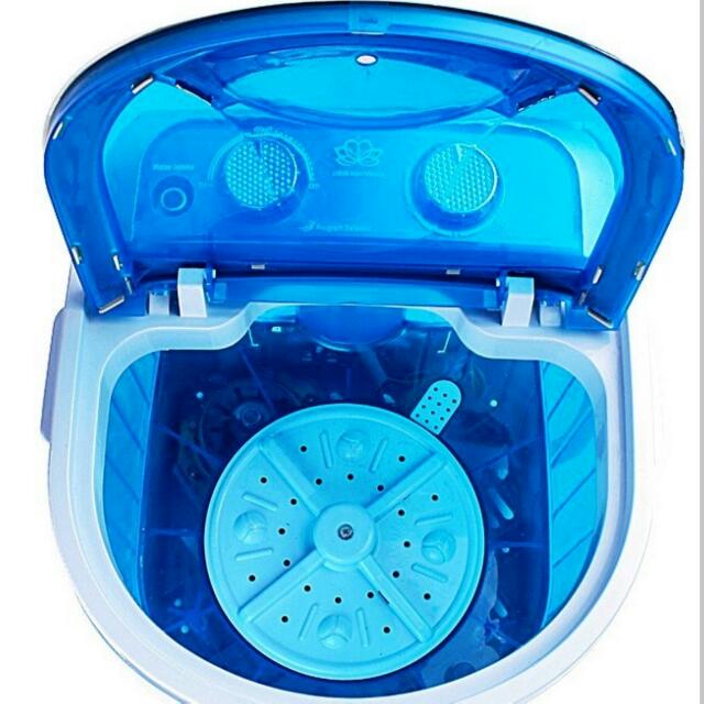 Semi Automatic Mini Washing Machine 4.5kg - Blue, TV & Home Appliances ...