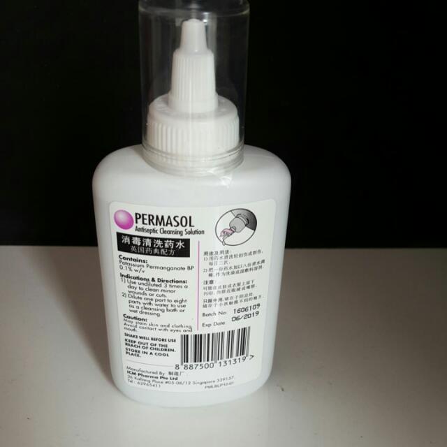 Permasol potassium permanganate solution (brand new), Health ...