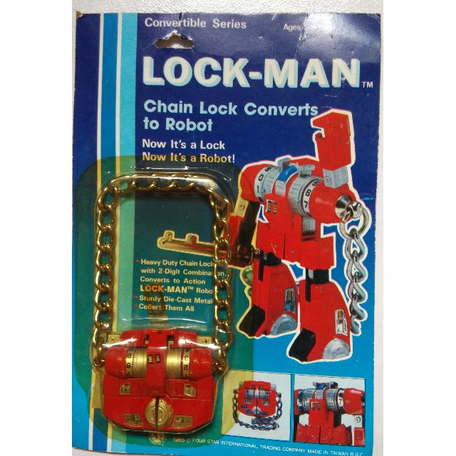 Vintage Bandai Metal Joe MJ-01 Fighter Lock / Padlock Robot 01, Four ...