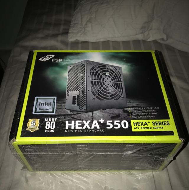 FSP Hexa+ 550W 80+ PSU, Computers & Tech, Parts & Accessories ...