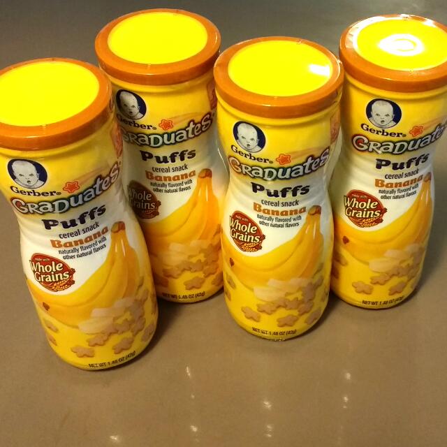 Gerber Graduates Puffs Banana, Babies & Kids, Nursing & Feeding ...