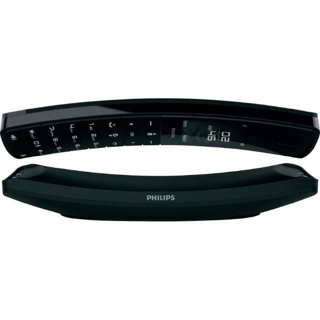 Philips M888B/W/90 Cordless Phone with Answering Machine Black or White ...