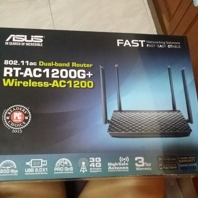 Asus RT-AC 1200 Router Brand New, Computers & Tech, Parts & Accessories ...