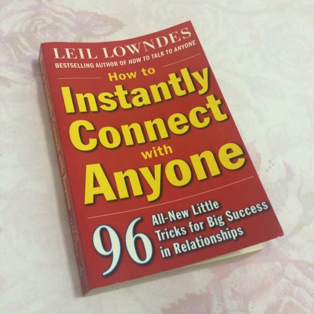 How To Instantly Connect With Anyone, Hobbies & Toys, Books & Magazines ...