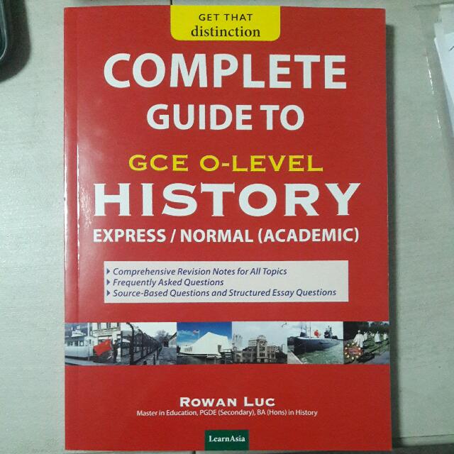 Complete Guide to GCE O Level History, Hobbies & Toys, Books ...