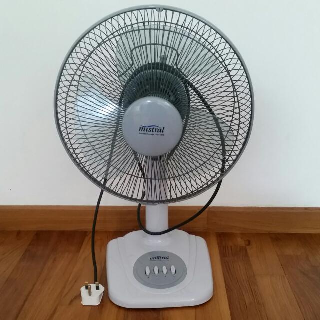 Mistral Table Fan Model MTF121, Furniture & Home Living, Lighting ...