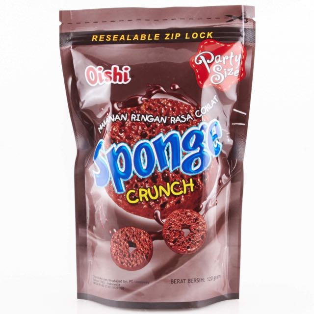 Oishi Snacks Sponge Crunch with Variant Flavors, Food & Drinks ...