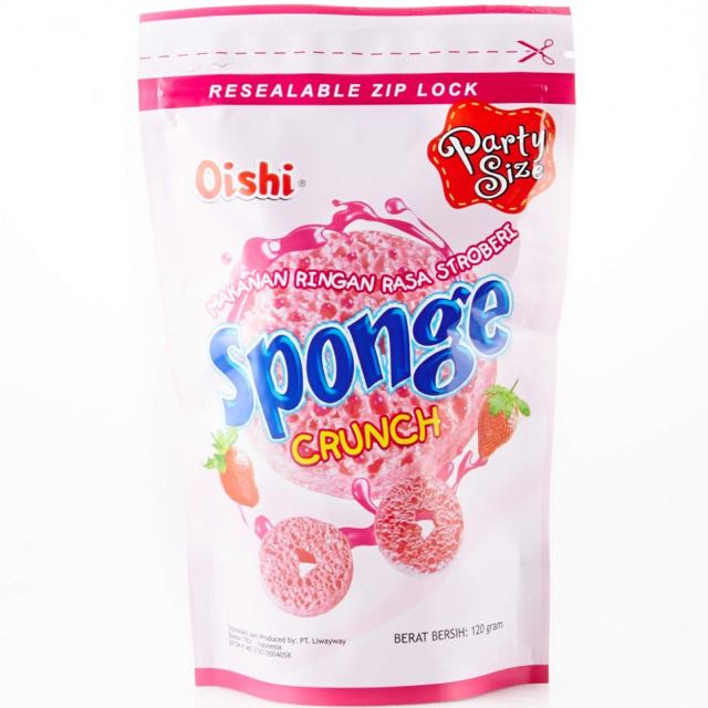 Oishi Snacks Sponge Crunch with Variant Flavors, Food & Drinks ...