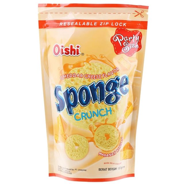 Oishi Snacks Sponge Crunch with Variant Flavors, Food & Drinks ...