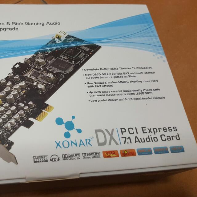 Asus Xonar DX Sound Card, Mobile Phones & Gadgets, Mobile & Gadget ...
