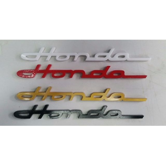 Honda Retro / Cursive Emblem, Car Accessories on Carousell