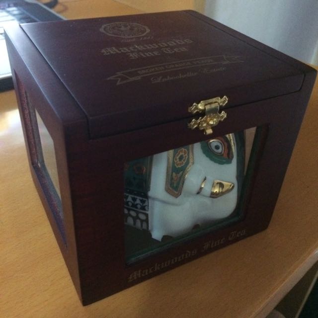 Mackwoods Fine Tea With Porcelain Elephant, Furniture & Home Living ...