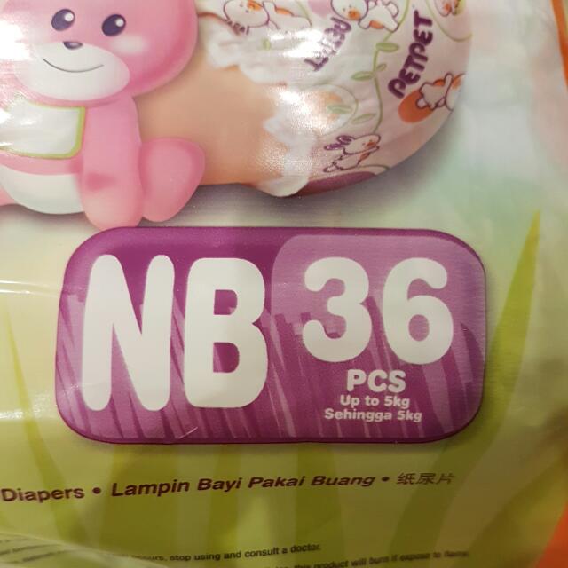 Petpet Newborn Diapers, Babies & Kids, Babies & Kids Fashion on Carousell