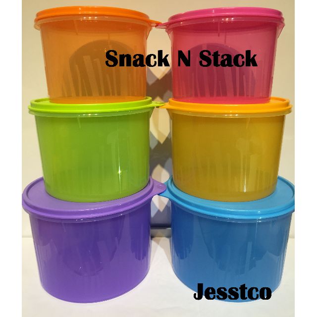 Snack N Stack Blue Set Tupperware, TV & Home Appliances, Kitchen Appliances, Other Kitchen ...