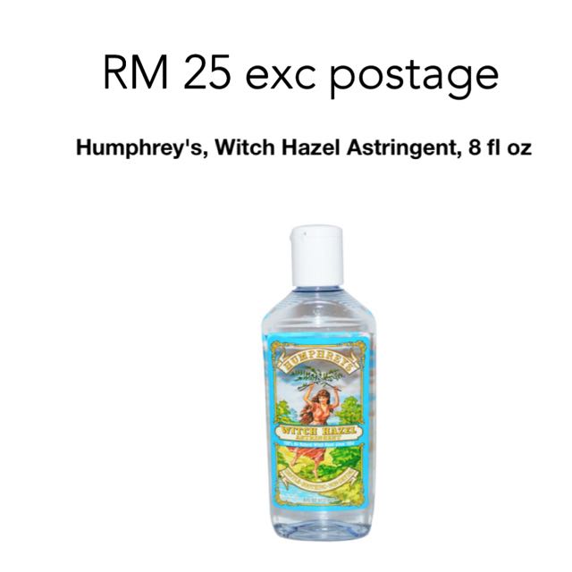 Humphrey's Witch Hazel Astringent, Health & Nutrition, Health ...