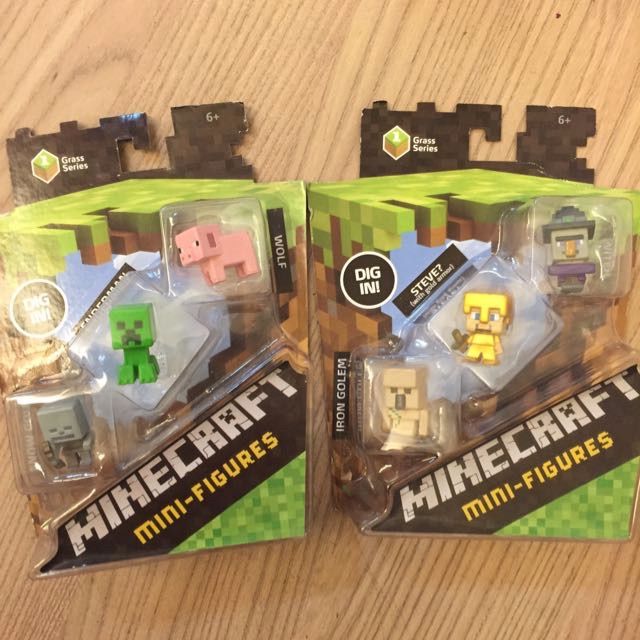 Minecraft Figure Grass Series - Minecraft Mini Figure, Hobbies & Toys ...