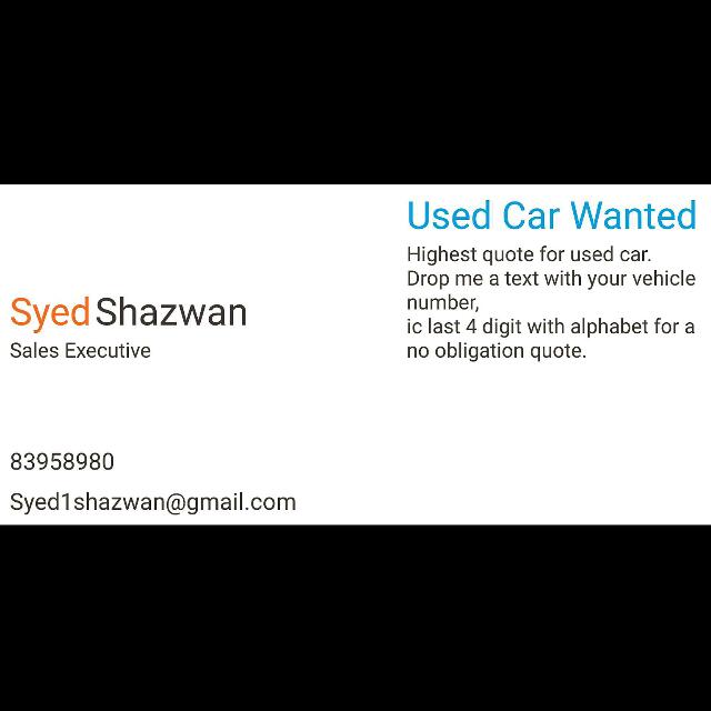 USED CAR WANTED, Bulletin Board, Looking For on Carousell