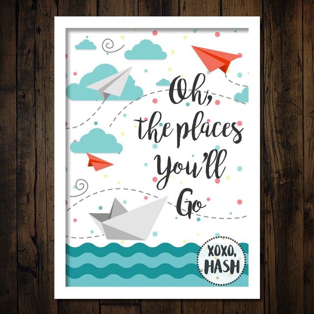 DR SEUSS POSTER, Furniture & Home Living, Home Decor, Frames & Pictures ...