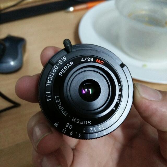 MS-optical 28mm f4 black paint, Photography, Cameras on Carousell