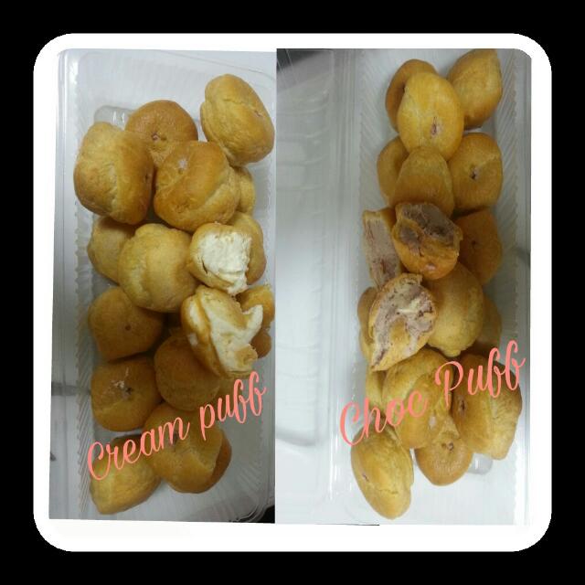 Choc Cream Puff & Vanilla Cream Puff, Food & Drinks, Packaged Snacks on ...