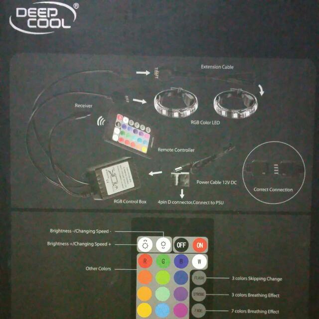Deepcool RGB 350 LED Kit, Computers & Tech, Parts & Accessories ...