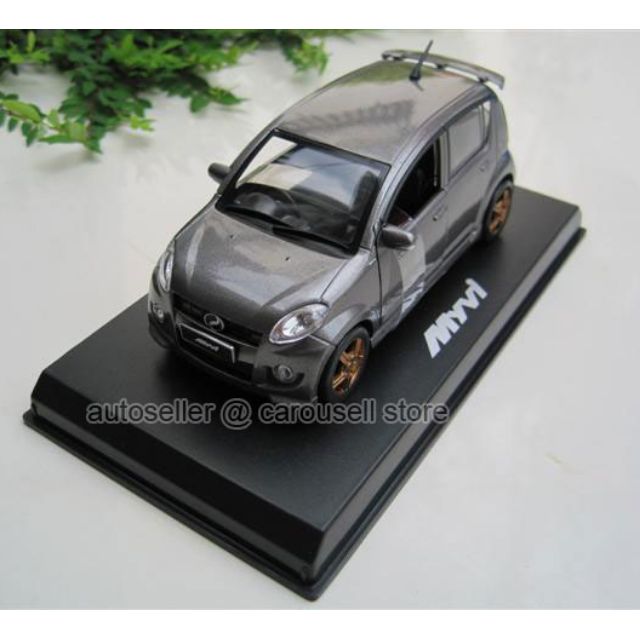 PERODUA MYVI 1/32 DIECAST MODEL CAR (mocha silver), Hobbies & Toys ...