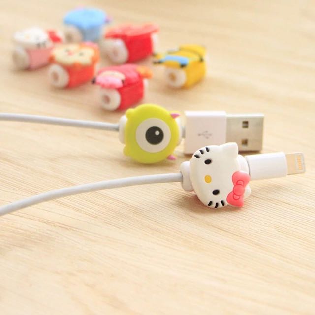 Cartoon Characters USB Cable Protector, Mobile Phones & Gadgets, Mobile ...