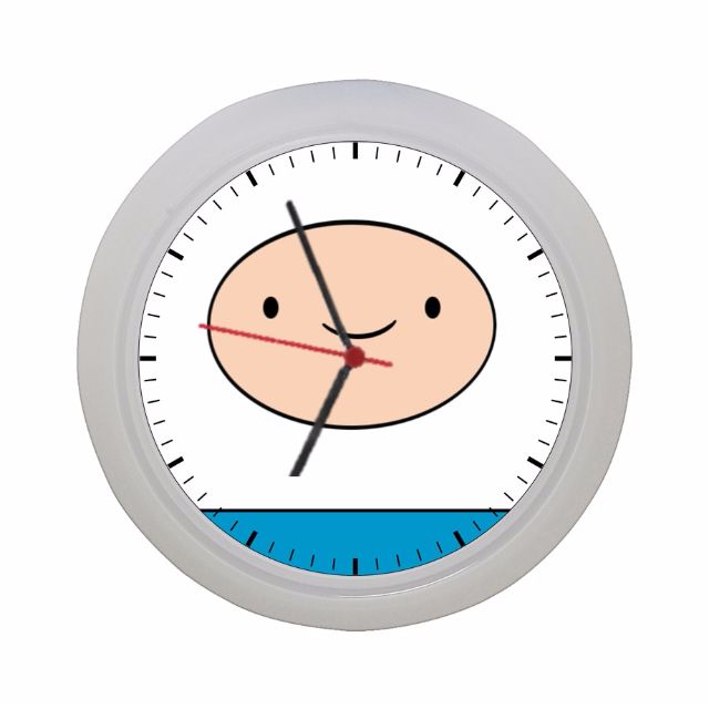 Finn the Human (Adventure Time) Wall Clock, Hobbies & Toys, Toys ...