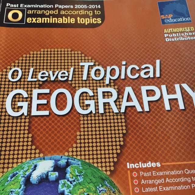 O LEVEL TOPICAL GEOGRAPHY, Hobbies & Toys, Books & Magazines, Textbooks ...