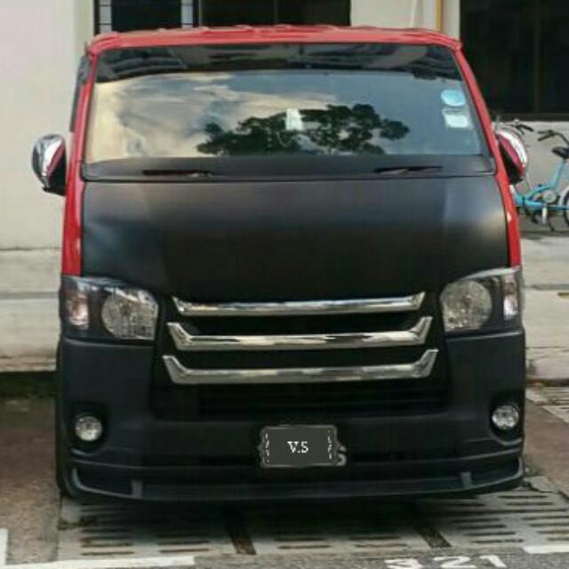 Toyota Hiace Front Lip, Car Accessories, Accessories on Carousell