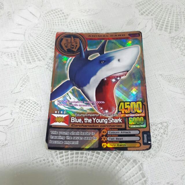 Blue, The Young Shark Animal Kaiser v1 Card, Hobbies & Toys, Toys ...