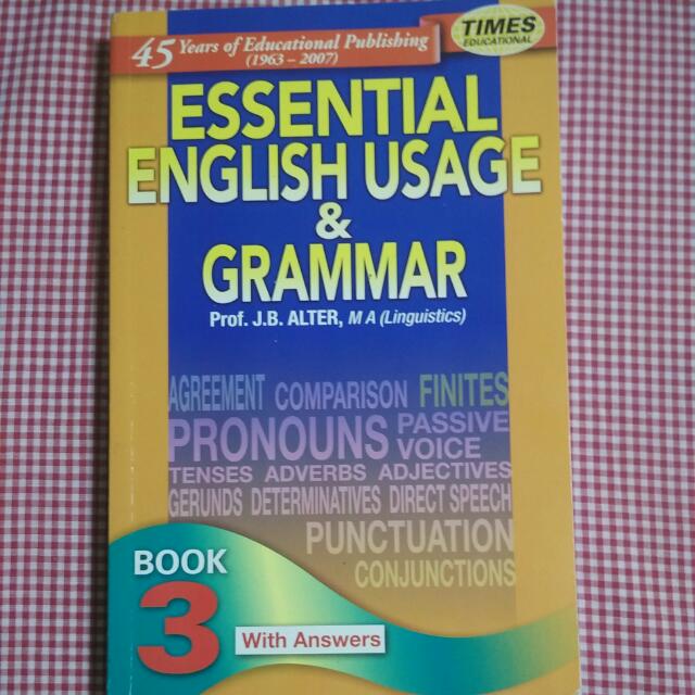 Essential English Usage & Grammar Book 3 With Answers, Hobbies & Toys ...
